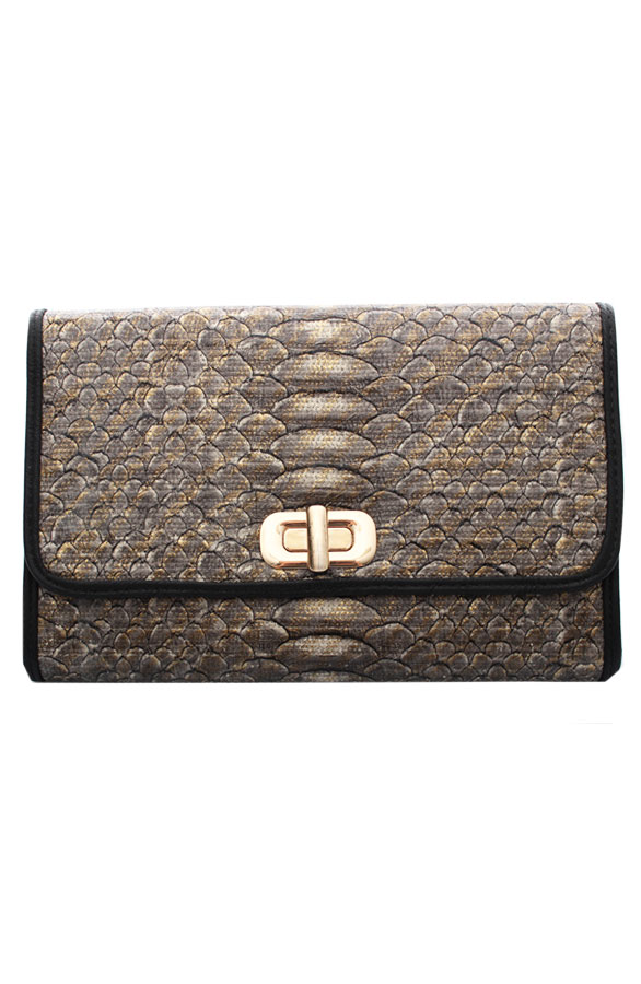 Snake Clutch Bronze | Fashion Musthaves