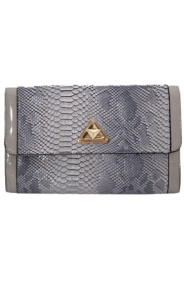 Snake Clutch Platinum | Fashion Musthaves