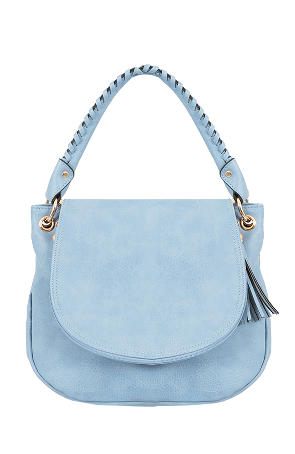 Baby Blue Tassel Round Bag | Fashion Musthaves