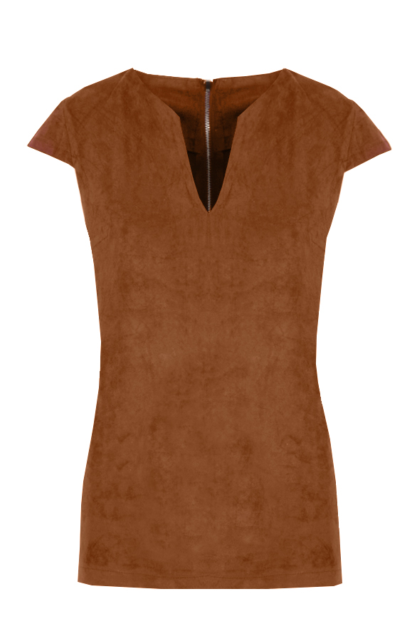 Suede Secret Top Cognac | Fashion Musthaves