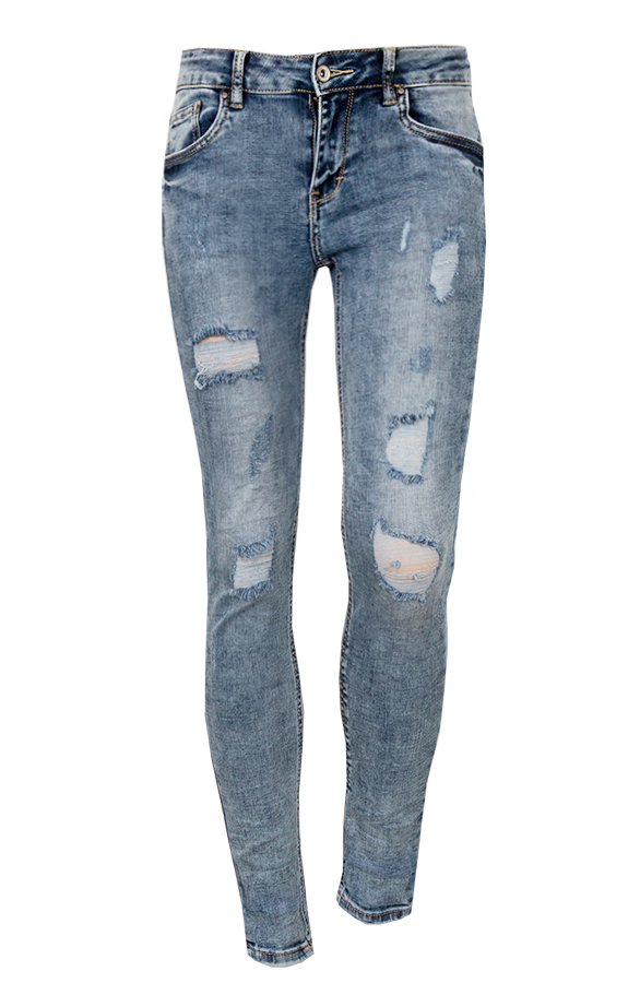 Damaged Jeans Light Exclusive | fashionmusthaves.nl
