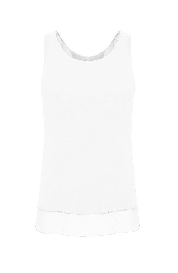 Split Top Wit | fashionmusthaves.nl