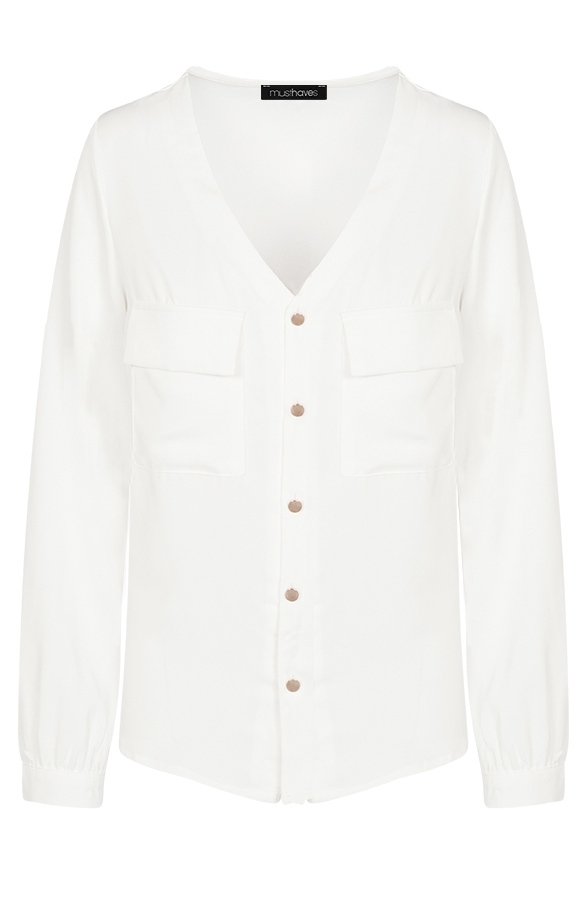 Blouse Dames Wit | fashionmusthaves.nl