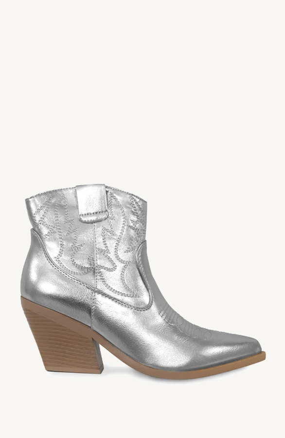 Metallic Boots Zilver | Fashionmusthaves.nl