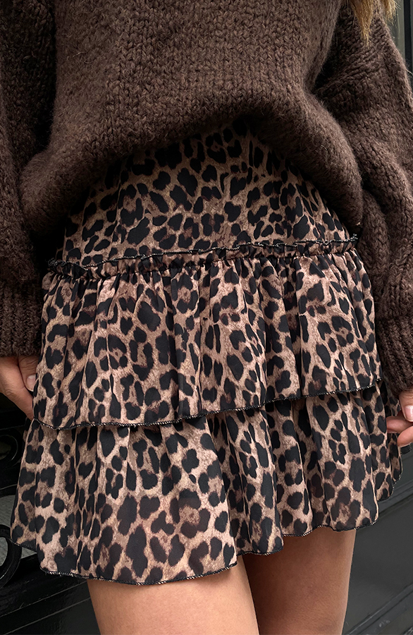 Limited Laagjes Rok Leopard | Fashionmusthaves.nl