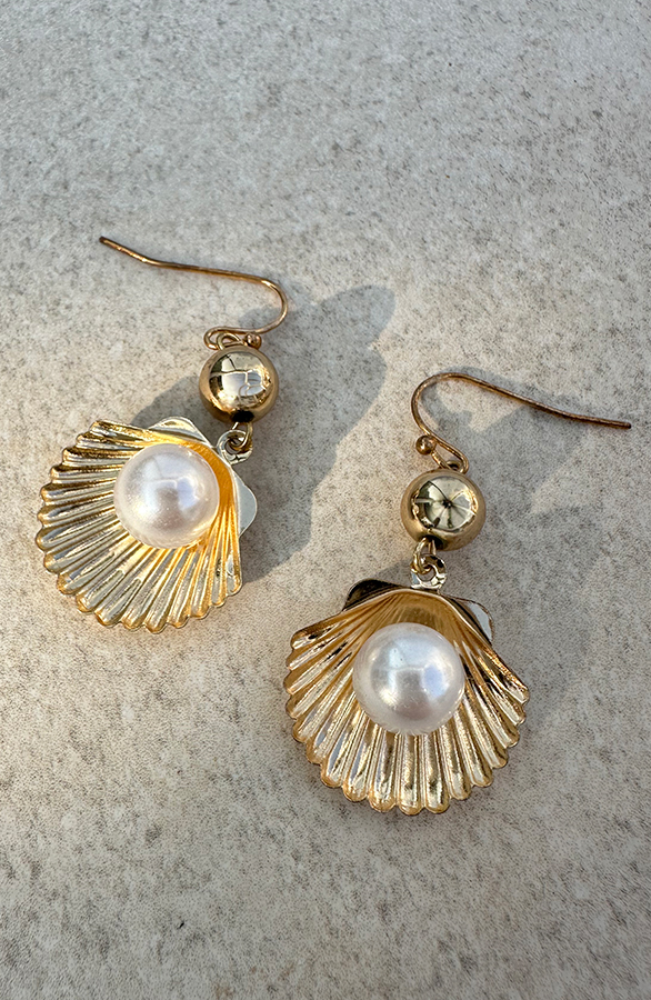 Shell Pearl Oorbellen | Fashionmusthaves.nl