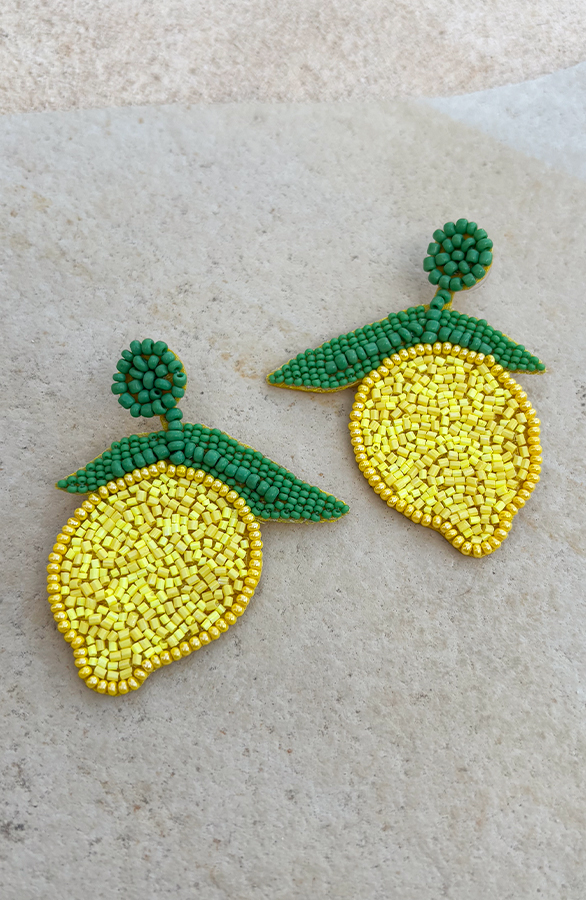 Lemon Beads Oorbellen Handmade | Fashionmusthaves.nl